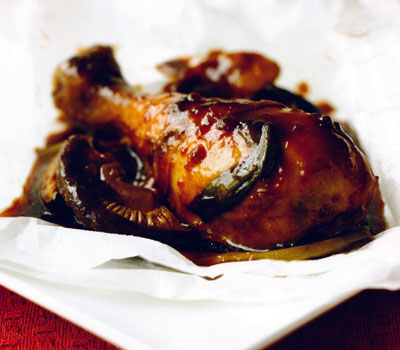 Paper Wrapped Chicken with Mushrooms Recipe – Asian Recipes and Cooking ...