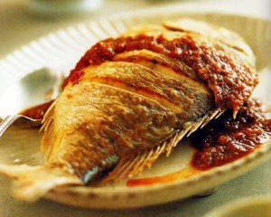 Deep-Fried Fish with Three Flavored Sauce Recipe – Asian Recipes and ...