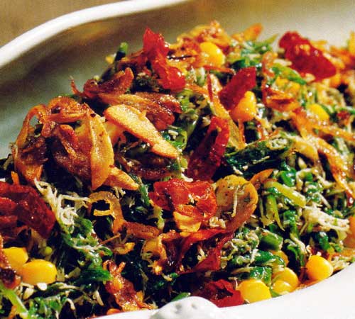 Corn and Fern Tips with Grated Coconut Recipe – Asian Recipes and ...