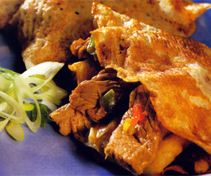 Spiced beef pancakes recipe