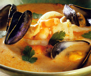 Thai Shellfish Soup Recipe