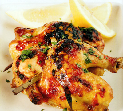 Grilled Poussin with Spices Recipe